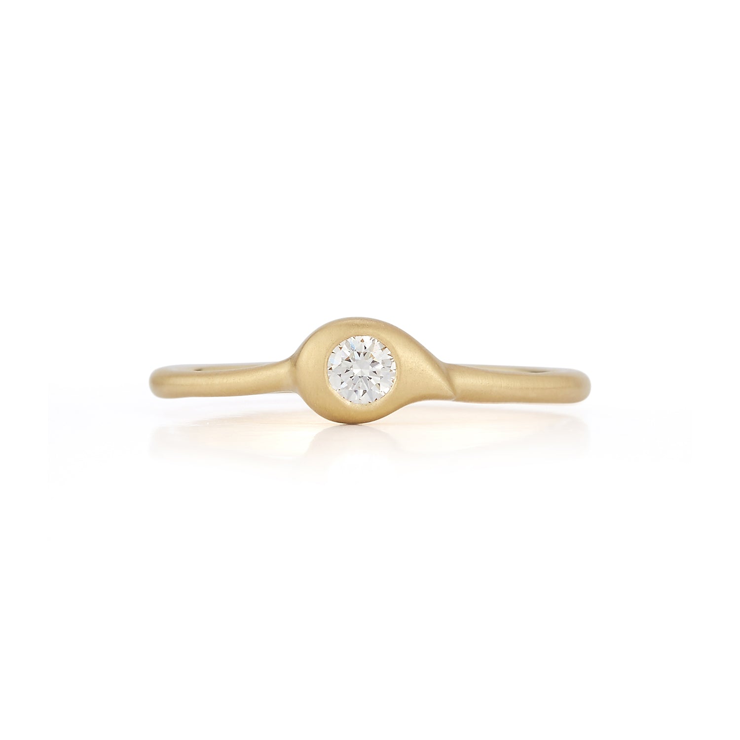 Brushstroke Drop Diamond Ring | Carelle