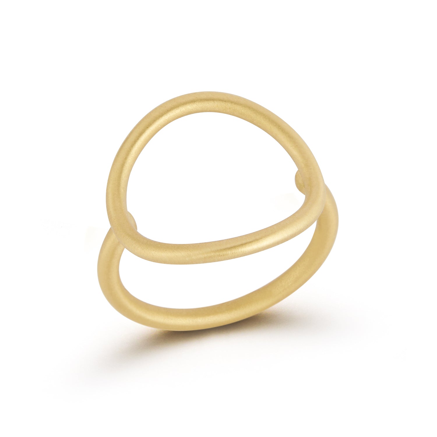 Spiralli Single Gold Ring - Luxury Handmade Jewelry | Carelle